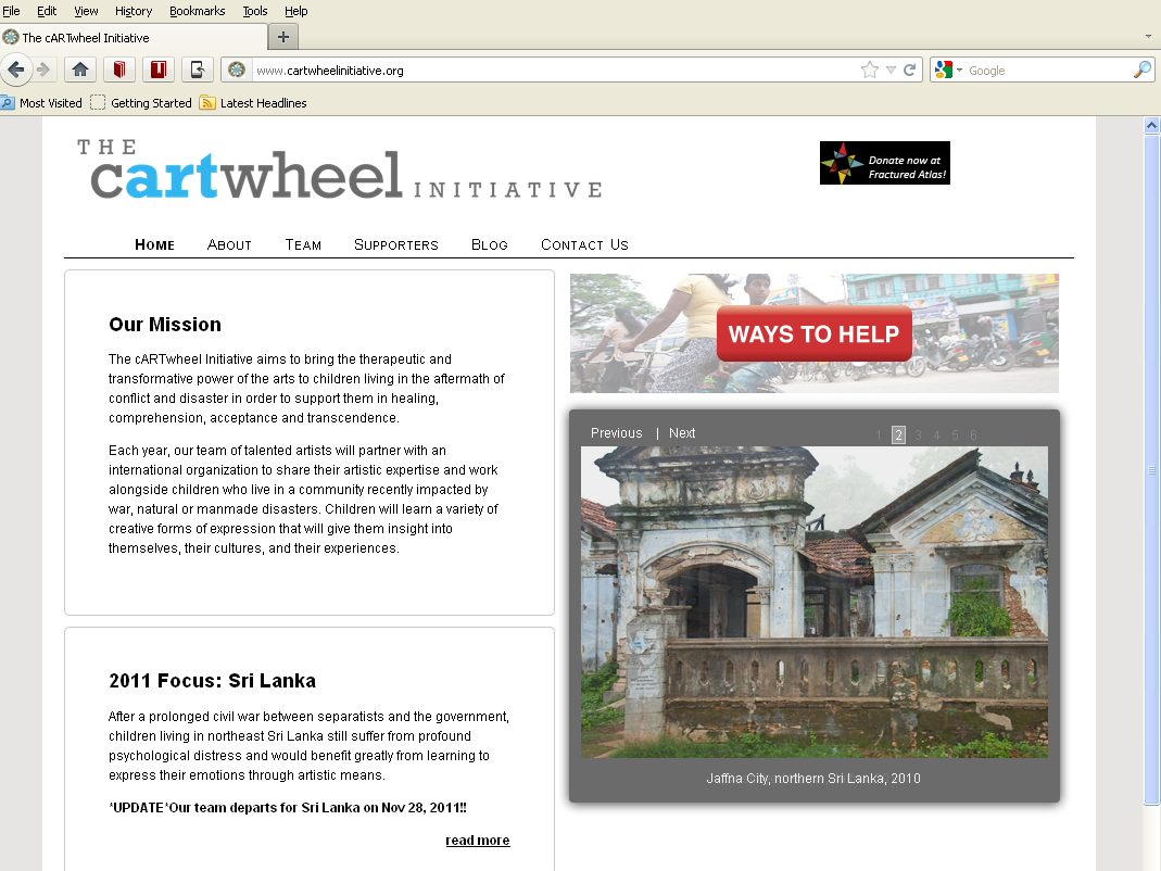 cARTwheel Initiative – Ideas and Projects